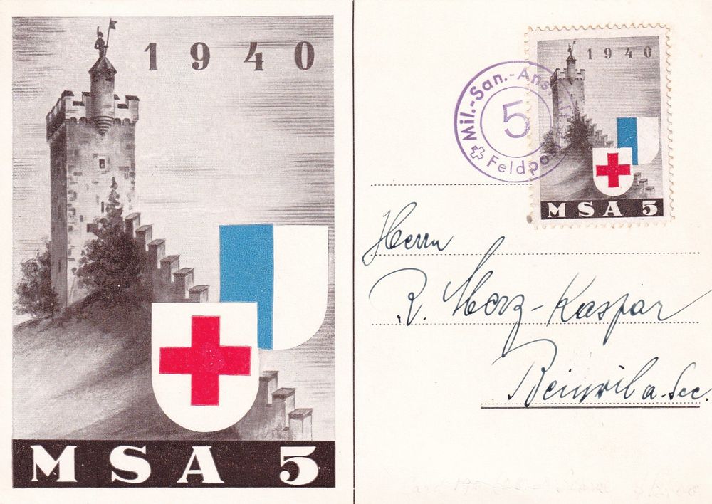 Feldpostkarte MSA 5 1940 (Neu (gemäss Beschreibung)) in Birsfelden für ...