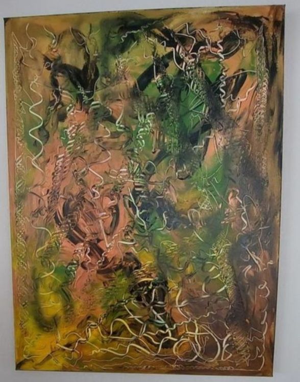Acrylgemälde Abstrakt von mir selbstgemalt 60×80😊 (Gebraucht) in Riehen für CHF 70 – mit ...