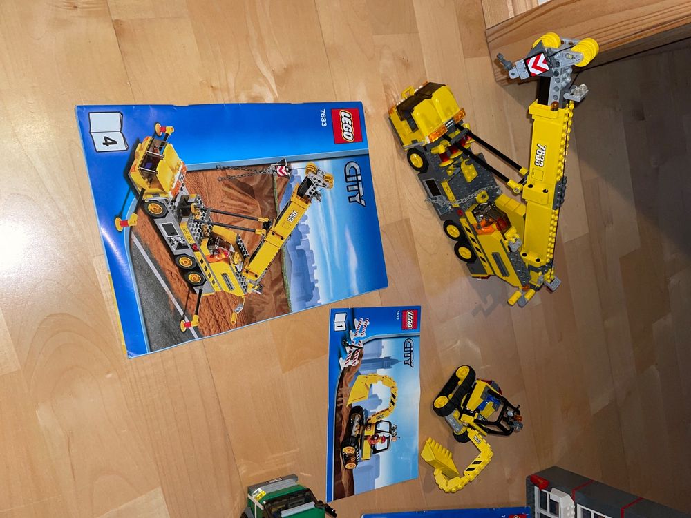 Lego Haus, Lift, Kranlader, Bagger und Lastwagen | Kaufen auf Ricardo