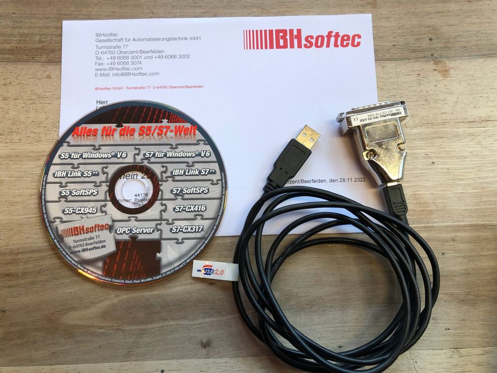 SPS Progr.-kabel für Siemens S5 und S7- IBH USB-S5-Adapter | Acheter sur Ricardo