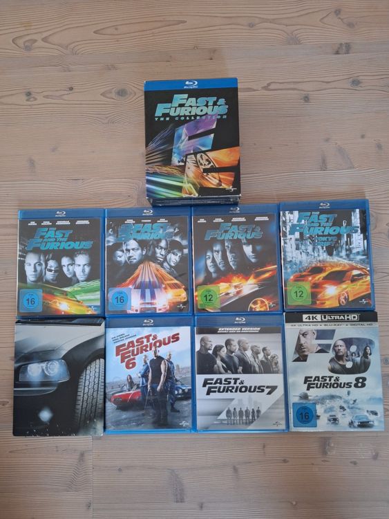 Blu ray Fast & Furious 1-8 Collection (Gebraucht) in Wichtrach für CHF 20 – mit Lieferung auf ...