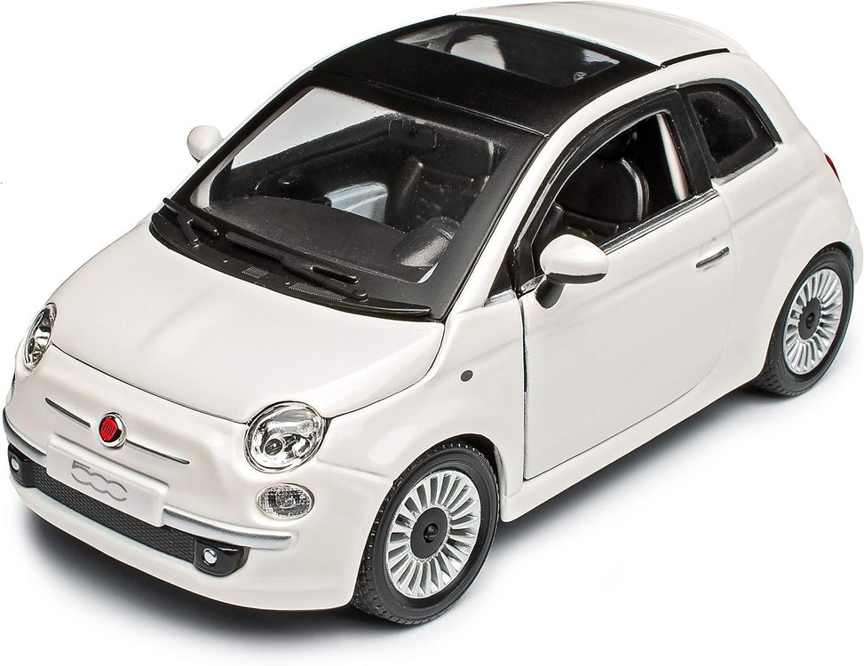 Fiat 500 Phase I 2007-2015 weiss 1:24 von Bburago (Neu und ...
