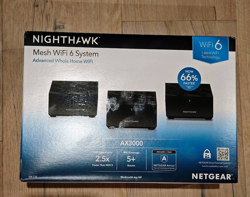 Netgear Nighthawk Mesh WiFi 6 System MK73S - top Zustand (Neu (gemäss ...