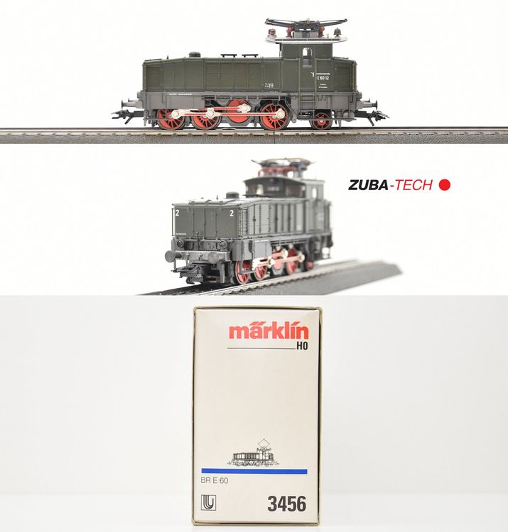 Märklin 3456 E-Lok E60 der DB, H0 WS Analog mit OVP (Gebraucht) in St ...
