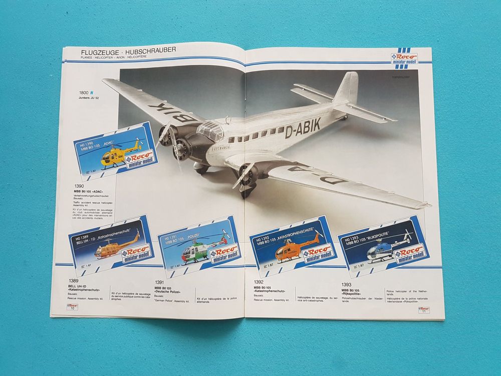 Catalogue, Katalog, ROCO, Miniatur modell, HO, 1:87, 1990 (Neu (gemäss ...