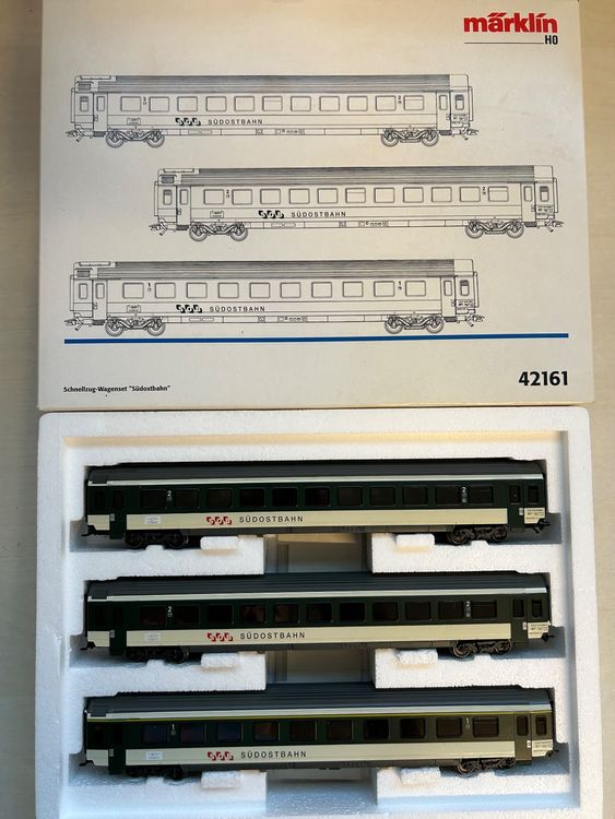 Märklin 42161 Schnellzug-Wagenset Südostbahn SOB H0 | Kaufen auf Ricardo