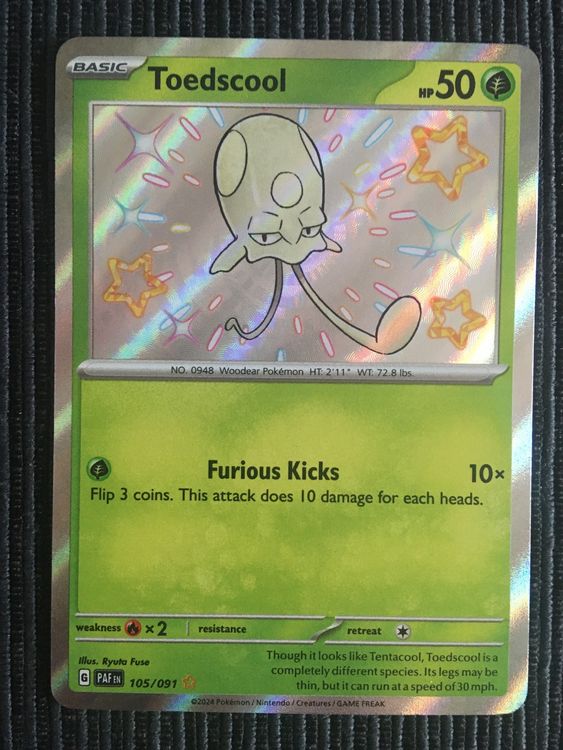 Pokemon Toedscool Shiny Paldean Fates | Kaufen auf Ricardo