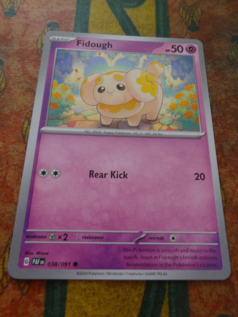 POKEMON Fidough G PAF EN 038/091 HP50 2024 (D'occasion) à Romanel-sur ...