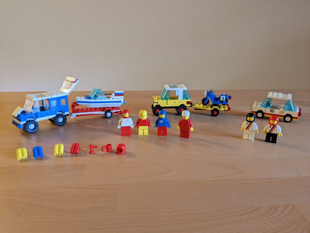 LEGO 6698 6677 6634 RV with Speedboat, Motorcross, Stock Car | Kaufen ...
