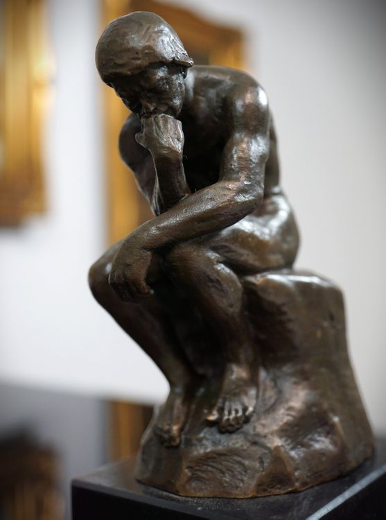 BRONZE SKULPTUR FIGUR DER DENKER VON AUGUSTE RODIN | Kaufen auf Ricardo
