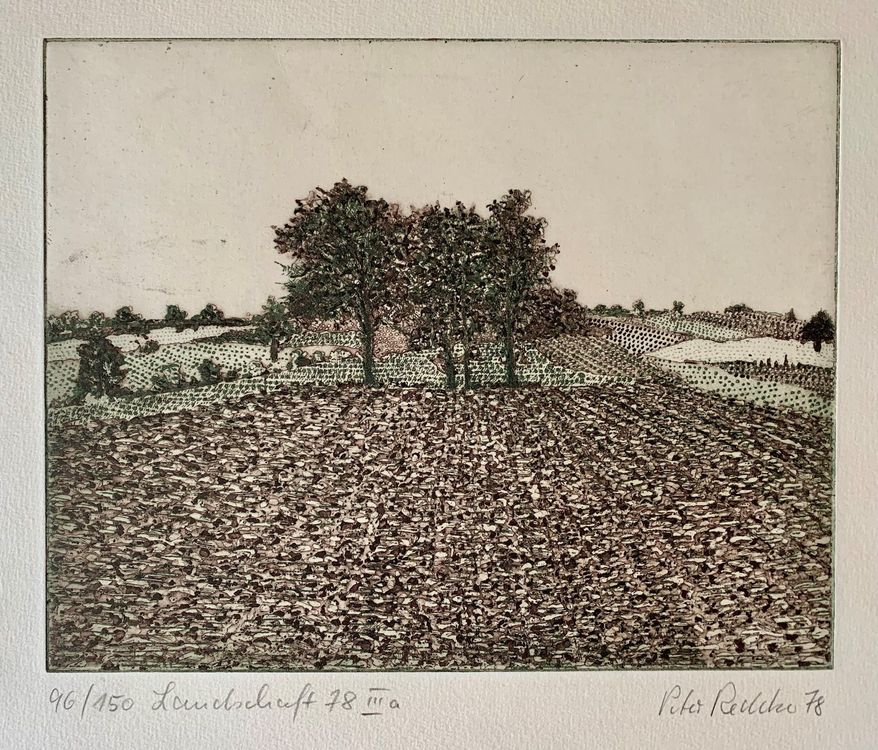 Peter Redeker, signierte Farbradierung | Kaufen auf Ricardo