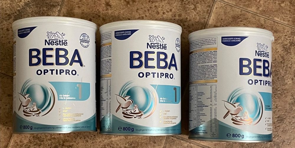 Beba Optipro 1 von Nestle (3 Dosen, neu) (Neu und originalverpackt) in ...