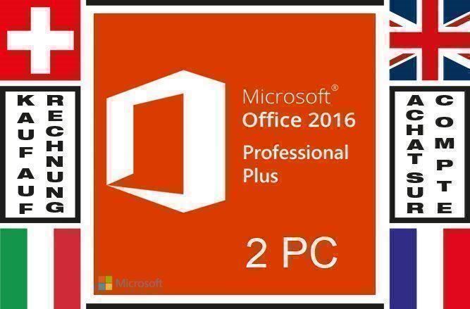 MS Office 2016 Pro Plus (2 PC) / 1222 (Gebraucht) in Minusio für CHF 1 – mit Lieferung auf ...