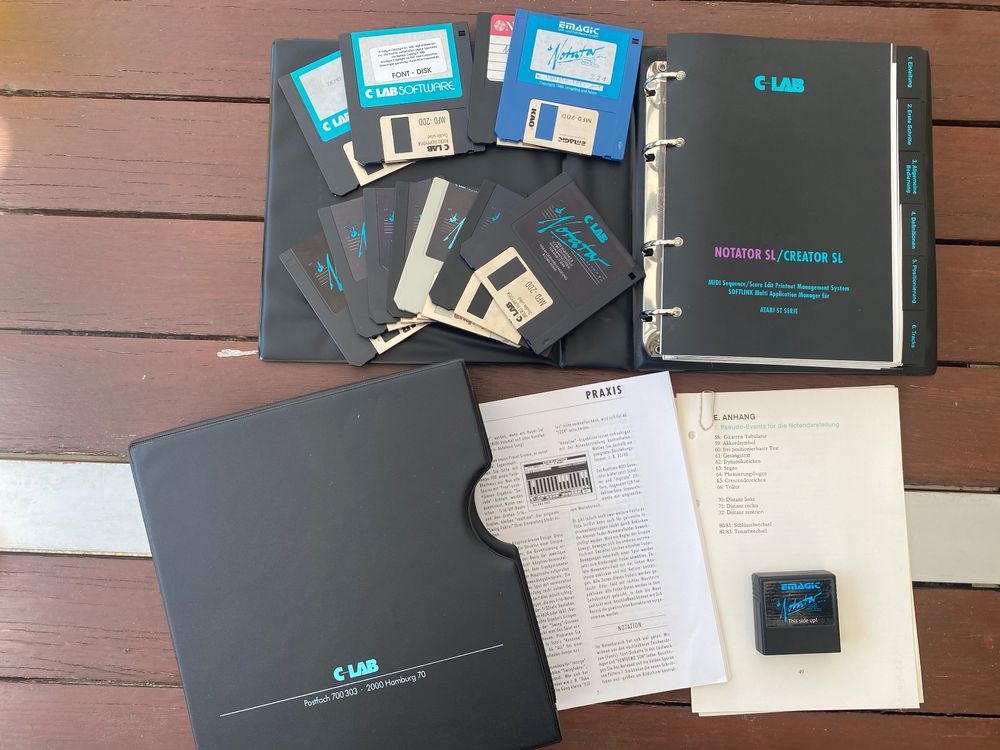 Notator SL für Atari ST (Dongle, Disketten, Handbuch) (Gebraucht) in ...