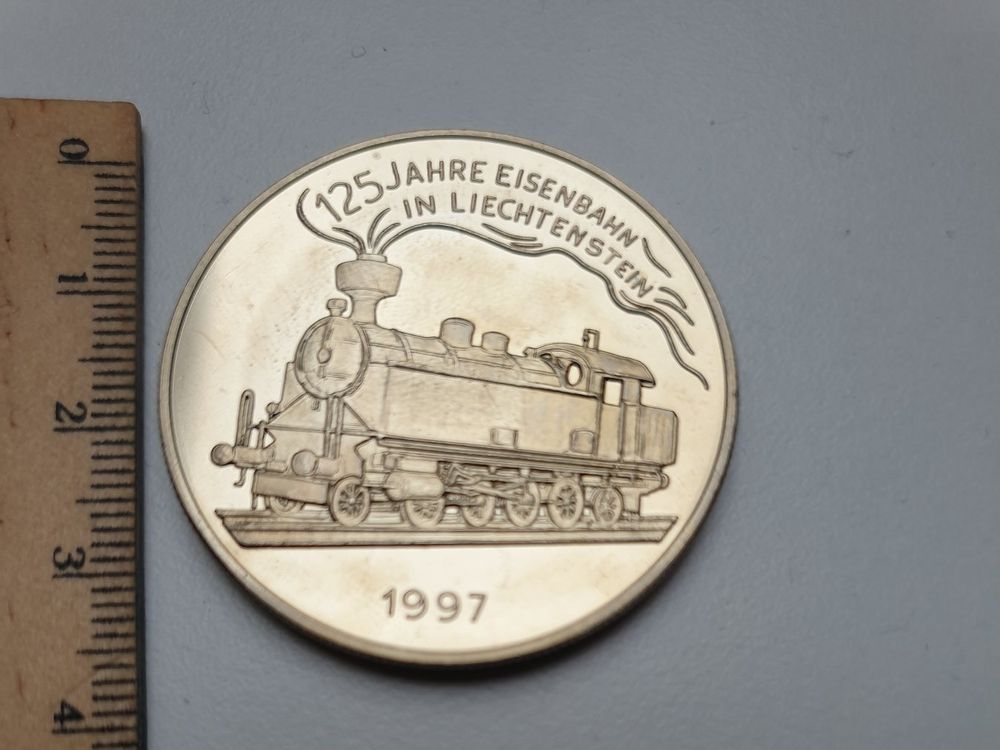 🇱🇮 Liechtenstein 5 euro 1997 Eisenbahn (Gebraucht) in Pully für CHF 15.5 – mit Lieferung auf ...