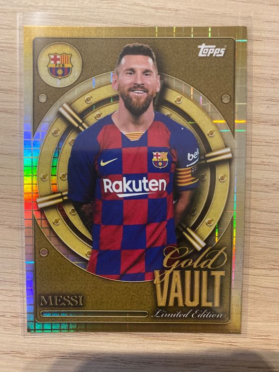 Topps Collector Tin Lionel Messi Gold Vault FC Barcelona (Neu (gemäss ...