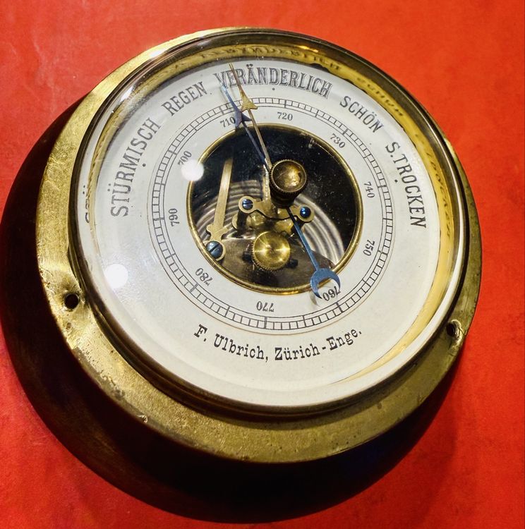 Antikes Barometer von Lufft, Zürich-Enge, Rarität! (Gebraucht) in ...