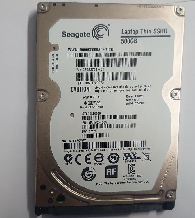 Seagate 500GB SSHD !! | Kaufen auf Ricardo