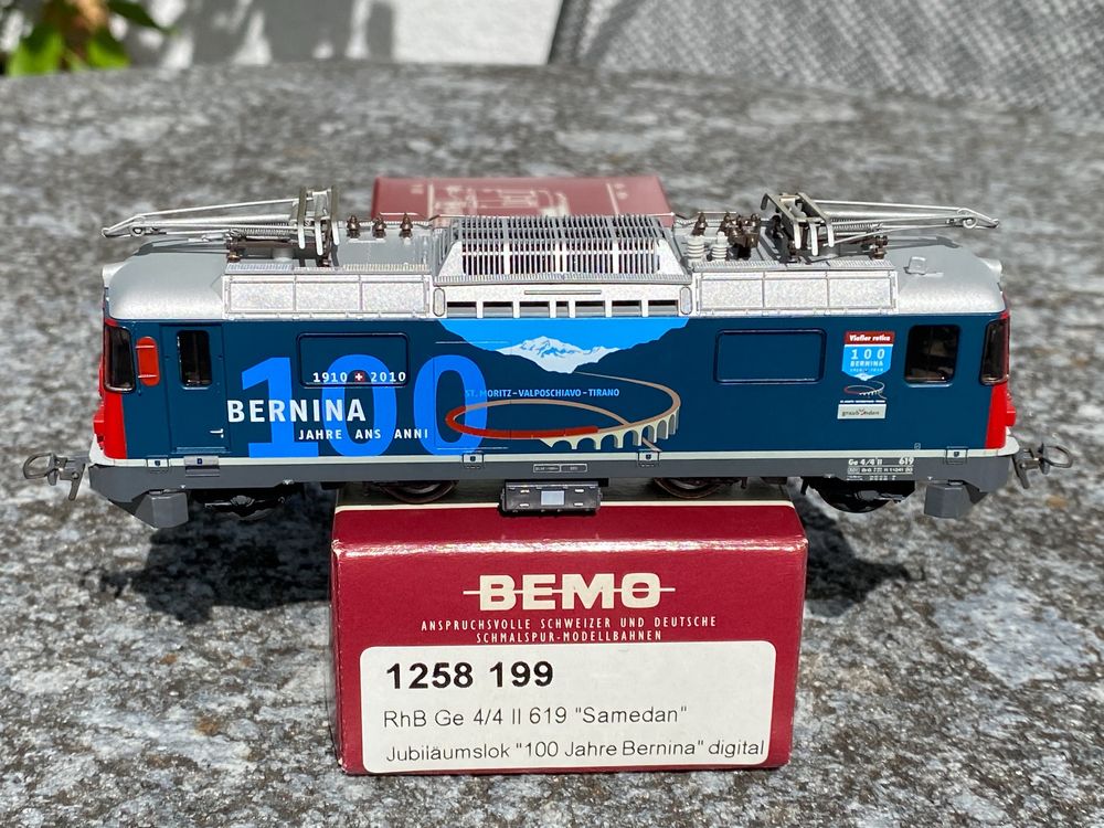 RhB H0m Bemo 1258 199 Ge 4/4 II 619 100 Jahre Bernina digita (Gebraucht ...