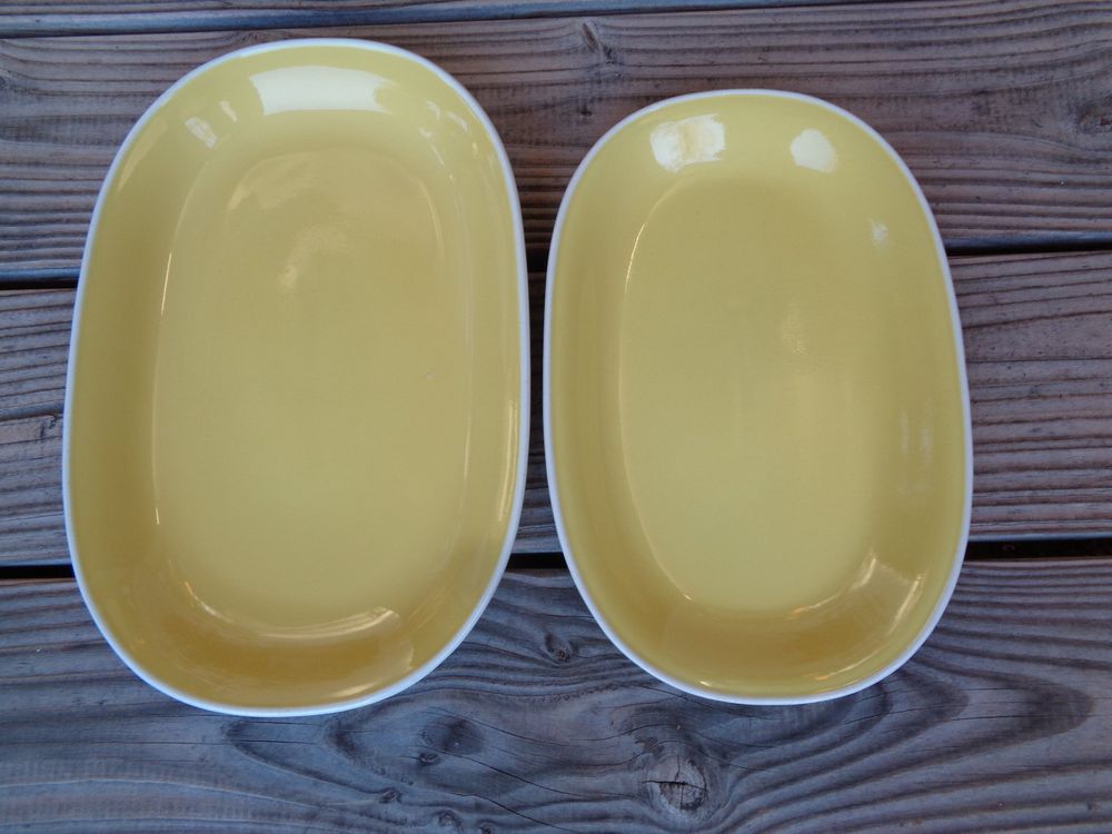 RÖSSLER GELB 2 PLATTEN VINTAGE ORIGINAL 60ER JAHRE (Gebraucht) in Henggart für CHF 25 – mit ...