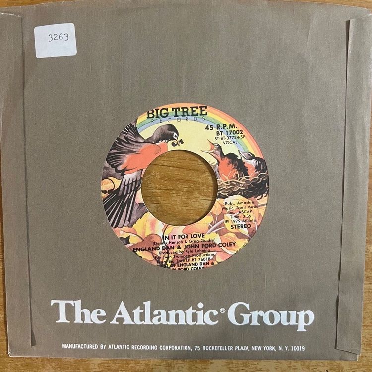England Dan & John Ford Coley - In It For Love / 1. US 1979 (Gebraucht ...