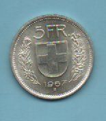 5 Fr. 1967 Silber | Kaufen auf Ricardo