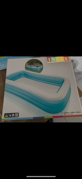 Pool Intex 3.05 x 1.83 x 56 cm mit passender Pool-Unterlage (Neu und originalverpackt) in ...