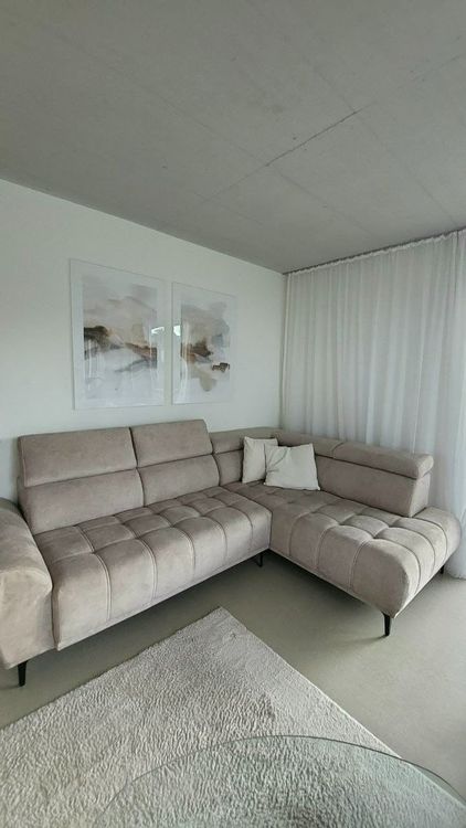 neues qualität Sofa Welnova Ecksofa samt beige hell Interior (Neu ...