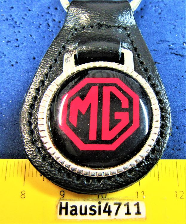 MG AUTO LOGO SCHLÜSSELANHÄNGER LEDER MET. (Gebraucht) in Ettingen für ...