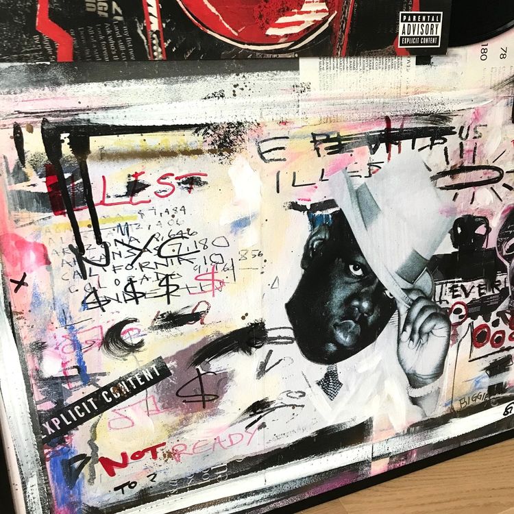 Notorious BIG Pop Art Vinyl Kunst Bild Rap Hip Hop Urban (Neu (gemäss ...