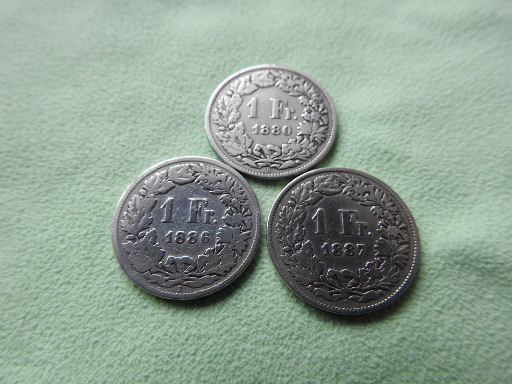 1 Franken. 1880,1886,1887 | Kaufen auf Ricardo