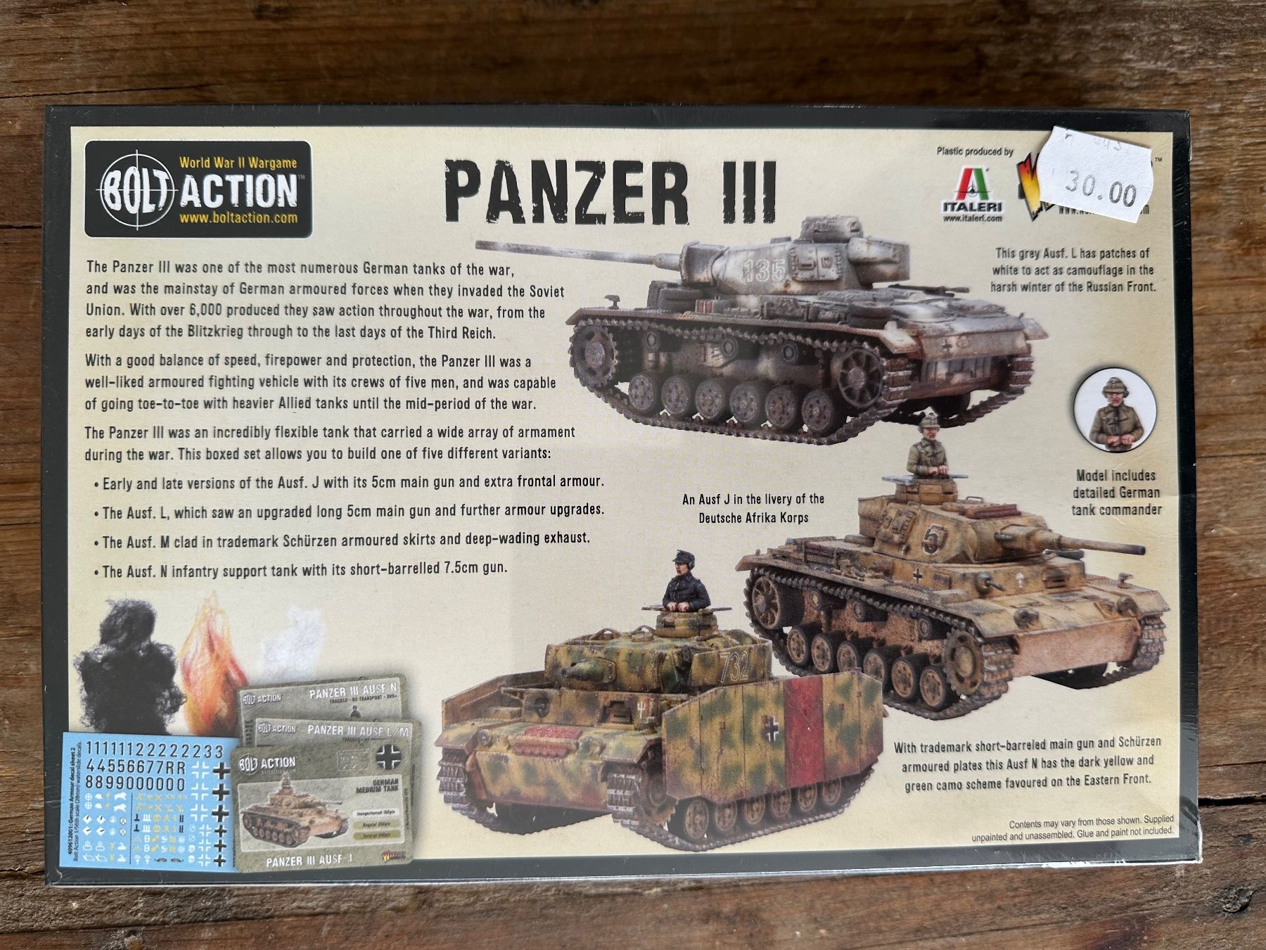 Bolt Action Panzer III, Neu, ungeöffnet, Winter Schnäppchen (Neu und ...