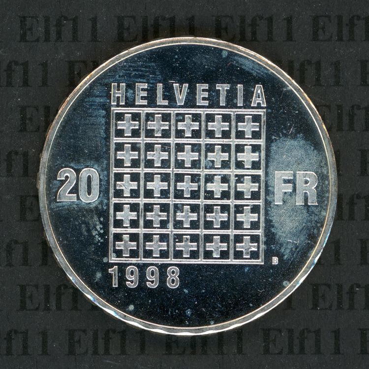CHF__20.00 1998 150 Jahre Bundesstaat unz-stgl 20 Franken | Kaufen auf Ricardo