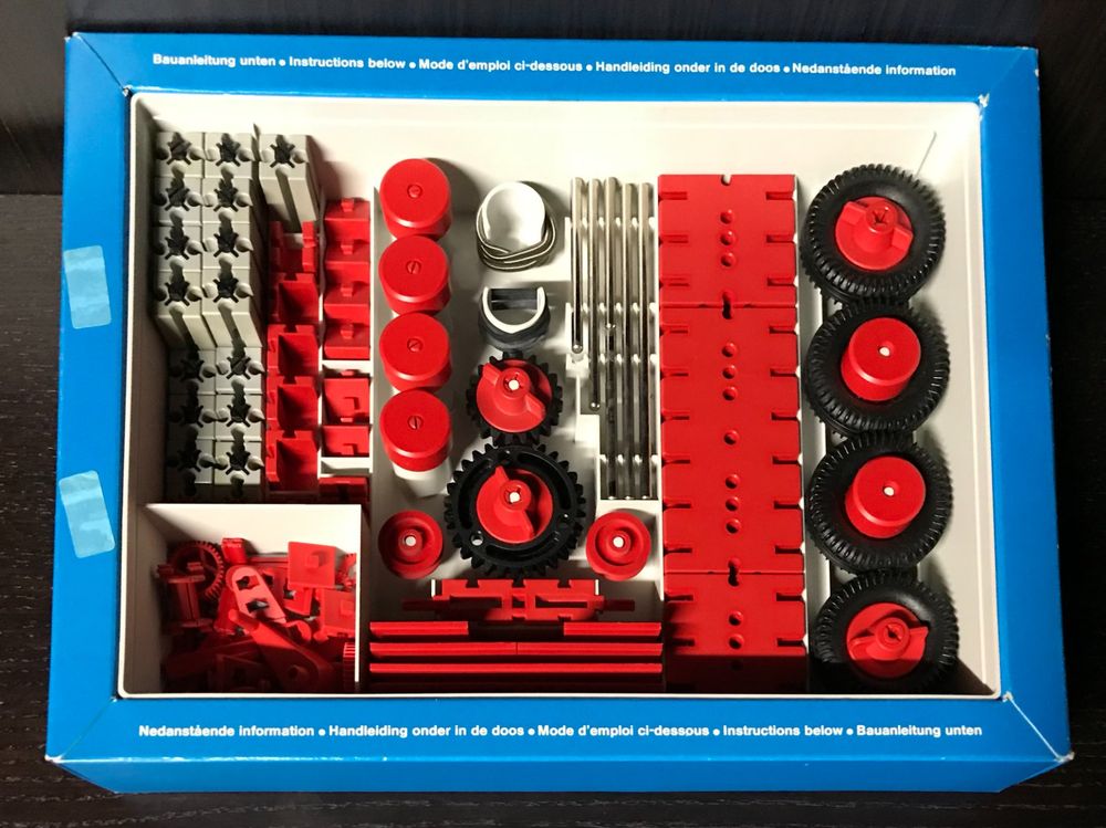 fischer technik set Grundkasten 50 & viele Zusatzteile 70er | Kaufen ...