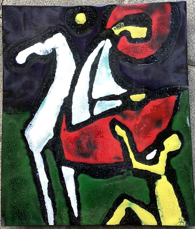 Josef AMMAN Email Gemälde Signiert (Gebraucht) in Root für CHF 10 – mit Lieferung auf Ricardo kaufen