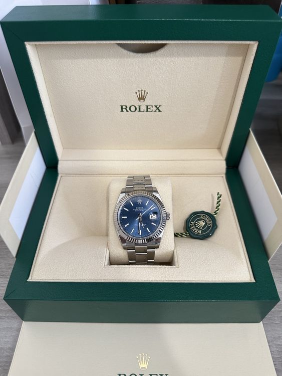 Rolex Datejust 41mm Blue dial Oyster bracelet (Neu (gemäss Beschreibung)) in Petit-Lancy für CHF ...