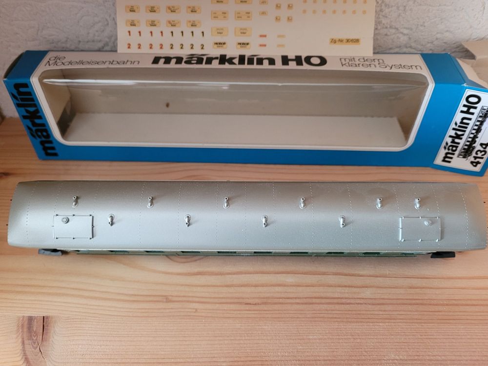 Märklin H0 4134 - Eilzug-Wagen DB grün 2. Klasse OVP (Gebraucht) in ...