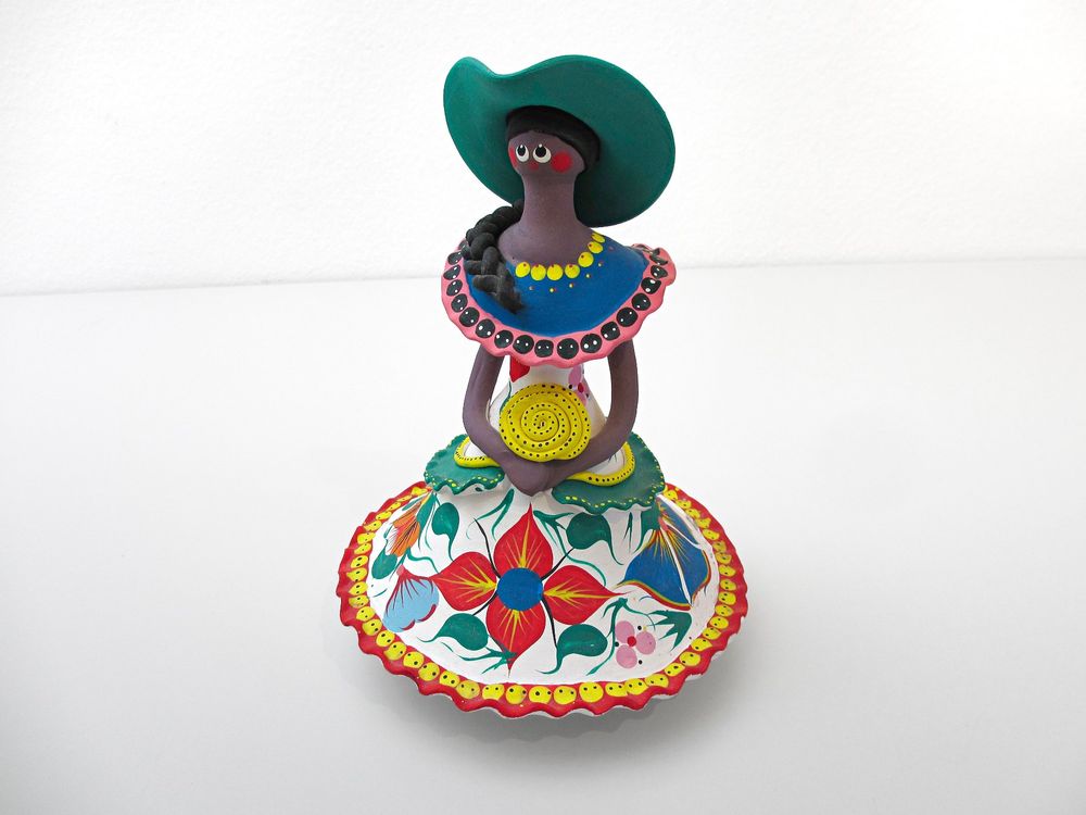 Tonfigur, Südamerika, zBsp. als Farbtupfer in weisser Küche (Gebraucht) in Winterthur für CHF 25 ...