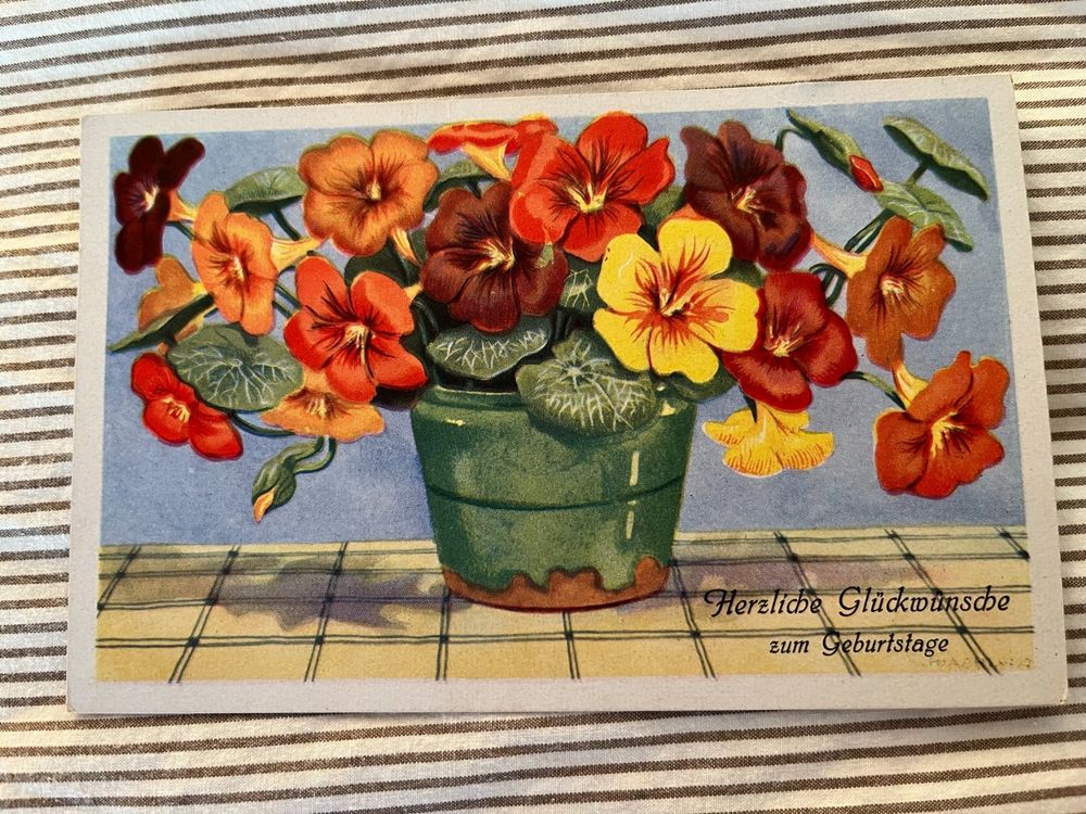 2 AK's Geburtstagswünsche Blumen/ Pro Infirmis (11.11.1948) (Gebraucht) in Allschwil für CHF 1 ...