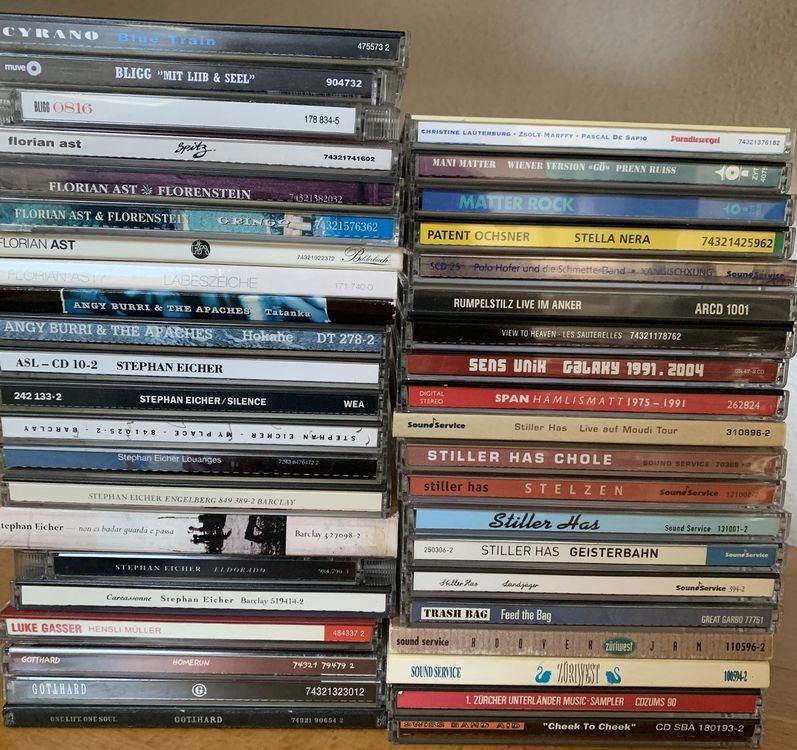 CD-Sammlung mit Schweizer Interpreten (Gebraucht) in Wittnau für CHF 31 – mit Lieferung auf ...