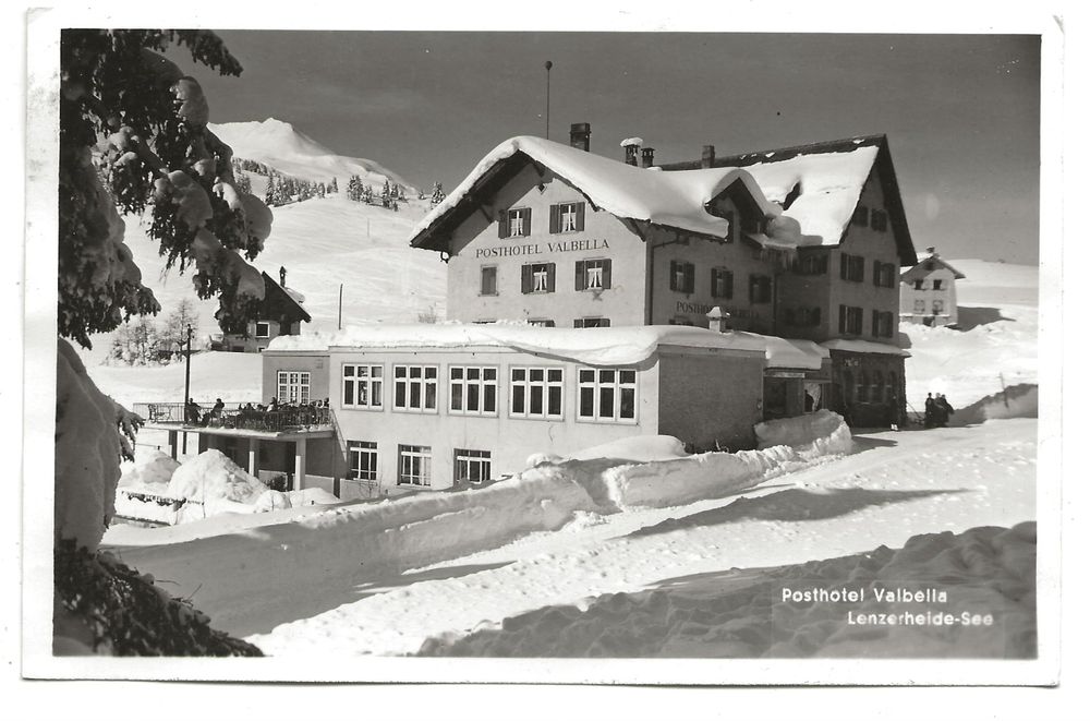 Lenzerheide - See (GR) Posthotel Valbella - Winter-AK - 1936 (Gebraucht) in Engelburg für CHF 9. ...