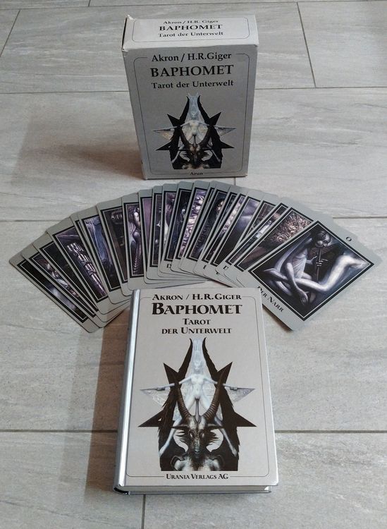 Baphomet Tarot HR Giger Set mit 22 Karten Akron H. R. Giger (Gebraucht ...