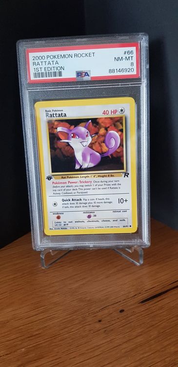 🔥Pokemon karte Rattata 1.Edition PSA 8🔥 (Gebraucht) in Müllheim Dorf ...