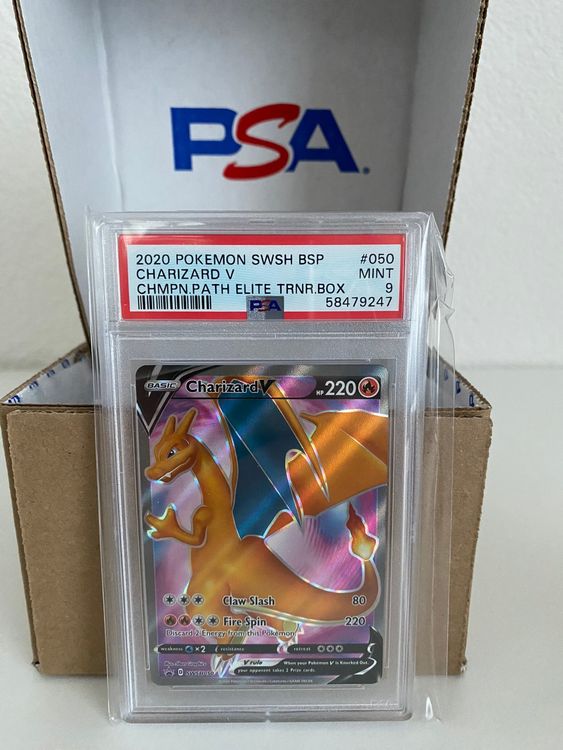 2020 POKEMON SWSH BSP CHARIZARD V CHAMPIONS PATH #50 PSA 9 (Neu und ...