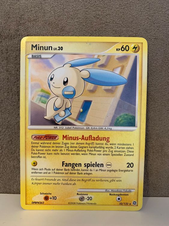 Pokemon Minun Rare Rätselhafte Wunder DE 32/132 (Gebraucht) in ...