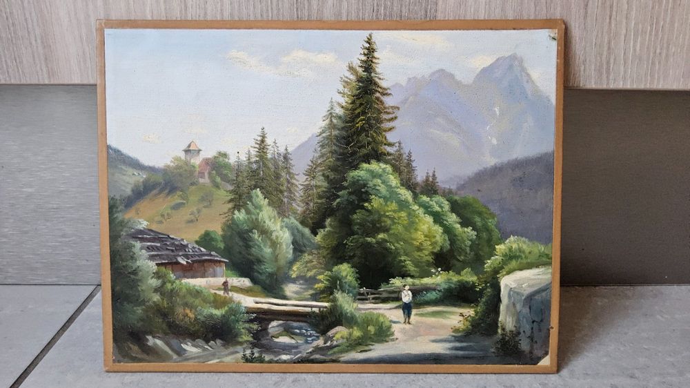 Antique peinture à l'huile Château d'Oex 1879 (Gebraucht) in Malleray für CHF 1 – mit Lieferung ...