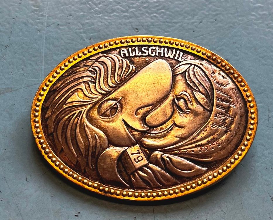 FASNACHT ALLSCHWIL 1979 Goldplakette | Kaufen auf Ricardo
