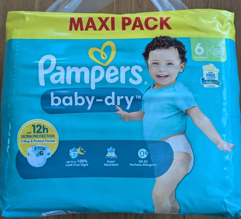 Pampers Baby-Dry Gr. 6 Maxi Pack (78 Stück) neu (Neu und ...