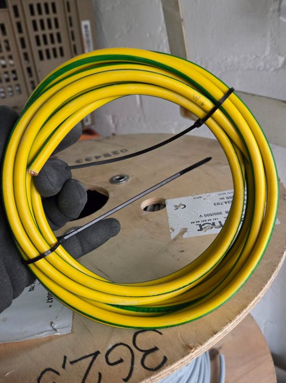 Kabel Einzelleiter 1x16mm2 PE Litze POT 1x16 T-Litze 4m (Neu (gemäss ...