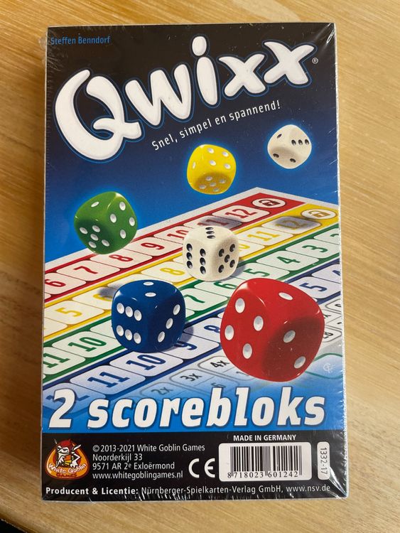 Qwixx 2 scoreblocks (bloc de remplacement) (Neuf avec emballage d ...